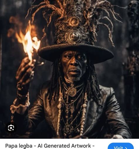 Papa Legba Haiti Papa Legba Voodoo Art Black Power Art