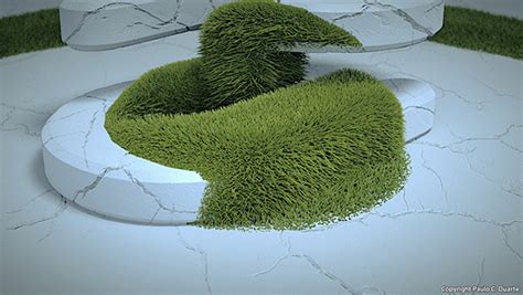 Visual Experiment Grass On Behance