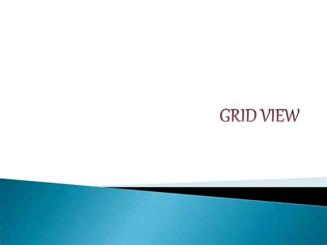 Grid View Ppt Pptx