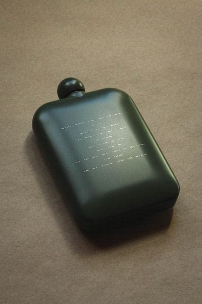 Morse Code Whiskey Flask Custom Message The Sneerwell