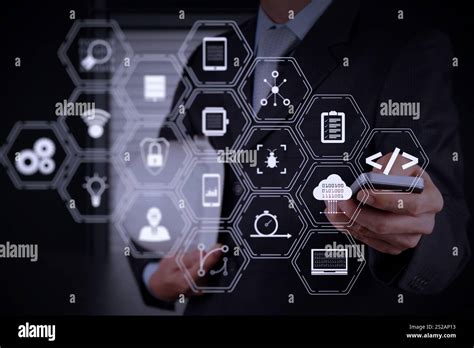 Coding Software Developer Work With Augmented Reality Dashboard Computer Icons Of Scrum Agile