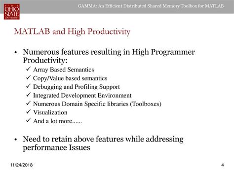 GAMMA: An Efficient Distributed Shared Memory Toolbox for MATLAB - ppt download
