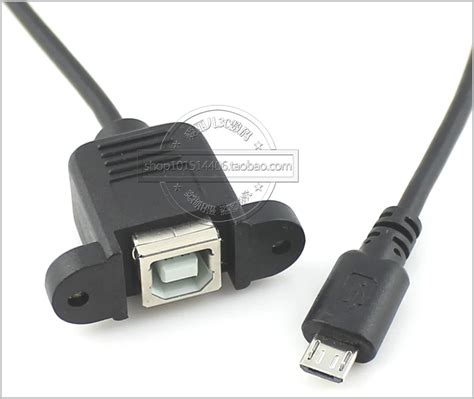 Micro USB To USB B Mother With The Screw Holes Can Be Fixed Micro USB Transfer Printing Is 0 5