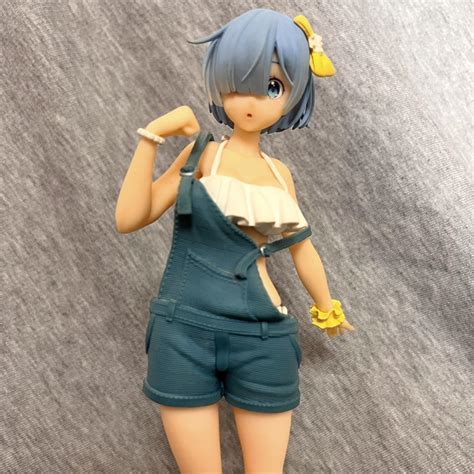 Re Zero Pvc Statue Rem Overalls Version Cm Depop