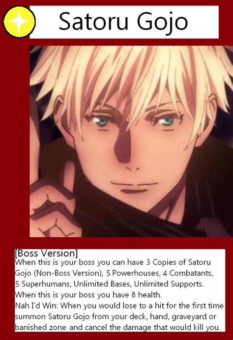 Satoru Gojo Anime Showdown 2 Wiki Fandom