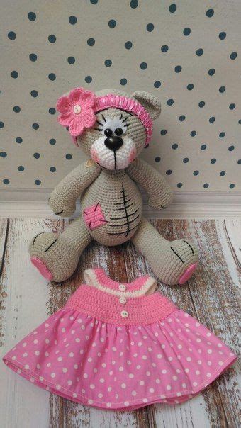 🎀Мишутка в платье🎀 | Игрушки, Вязание, Вязаные игрушки