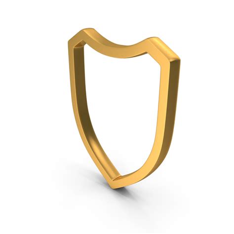 Gold Shield Outline Icon Png Images And Psds For Download Pixelsquid