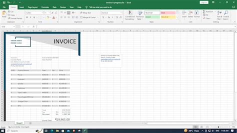 design professional excel invoice by amanjames fiverr