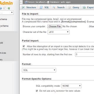 Using PHPMyAdmin To Import Data From The OpenDocument Spreadsheet To