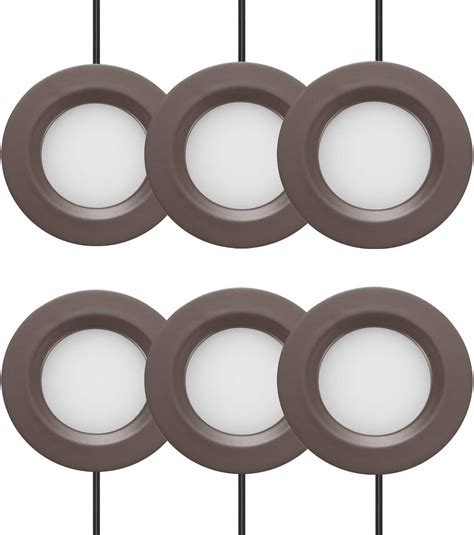 Getinlight 2 75 Wide 3000k Dimmable Led Puck Lights Kit Plug In