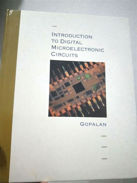Introduction To Digital Microelectronic Circuits Hobbies And Toys Books And Magazines Textbooks