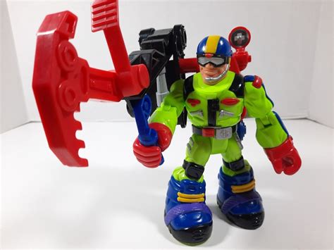 6 Mattel Fisher Price Rescue Heroes Action Figure With Accessories Al
