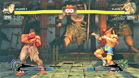 Ryu Vs Adon Hardest AI Ultra Street Fighter IV YouTube