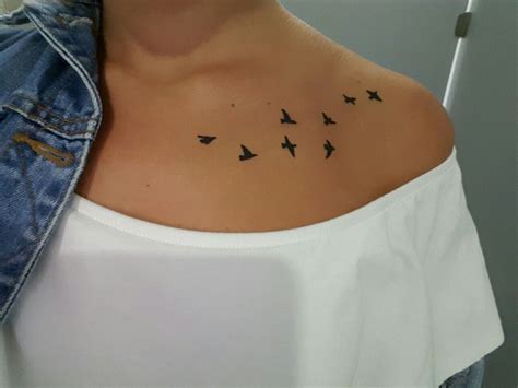 Chenoa Flying Bird Sparrow Silhouette Temporary Tattoo Artofit