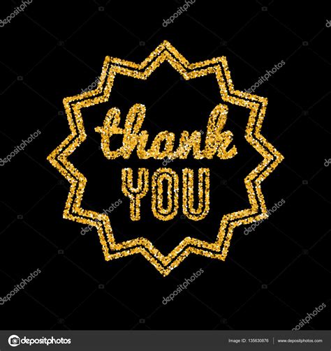 Thank You Golden Lettering Design Stock Vector Image By ©sonulkaster