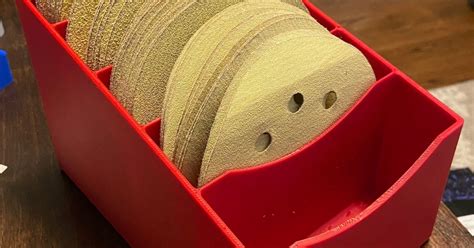 5 In Sanding Disk Holderorganizer By T Fricke Download Free Stl
