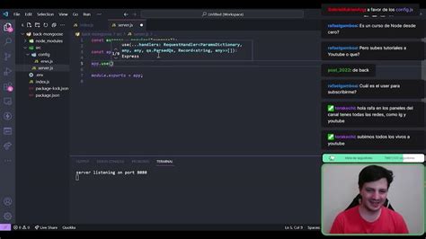 aplicación con node y mongoose youtube