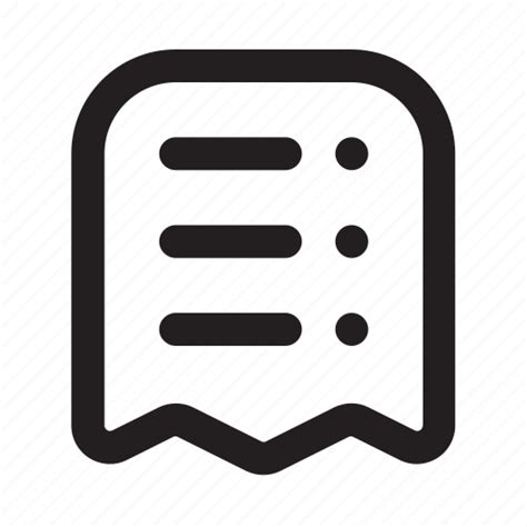 Receipt Bill Invoice Shopping Ecommerce Icon Download On Iconfinder