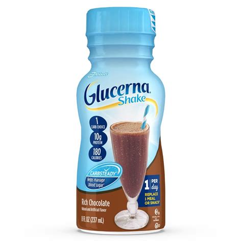 Glucerna Shake Rich Chocolate 8 Fl Oz Bottle Case Of 24