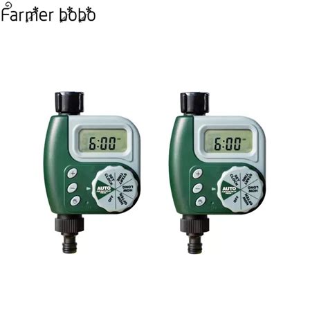 2pcs Solenoid Valve Drip Irrigation Automatic Electronic Water Timer Home Garden Irrigation