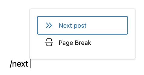 Next Post Block Documentation WordPress Org