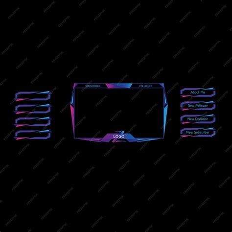 Premium Vector Twitch Youtube Stream Overlay