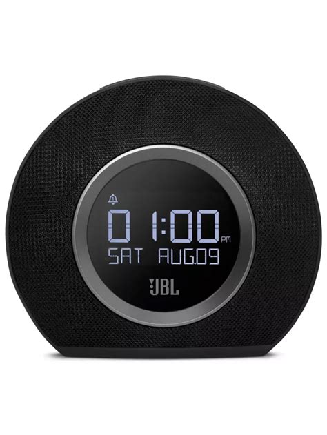 JBL Horizon Clock Radio with Bluetooth and USB Charging, Black