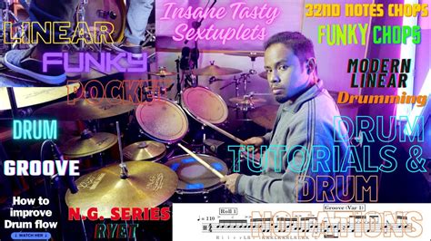 Drum Groove 29 Insane Tasty Sextuplets Linear Funky Chops Pocket Drum