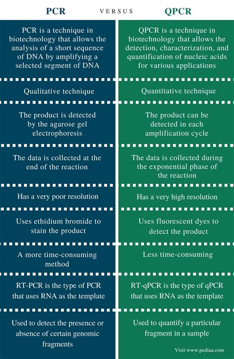 Difference Between PCR And QPCR Definition Processes Uses And