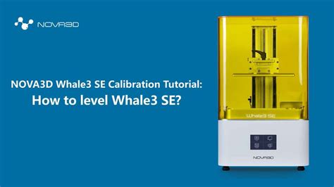 Nova3d Whale3 Se Calibration Tutorial How To Level Whale3 Se Youtube