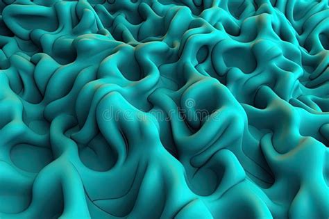 teal 3d backdrop with seamless loops organic patterns dreamlike