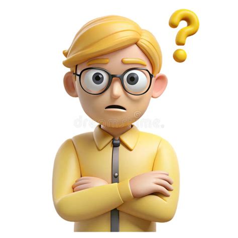 Confused Guy Cartoon