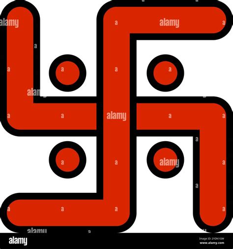 Red Hindu Swastika Icon Editable Vector Stock Vector Image And Art Alamy