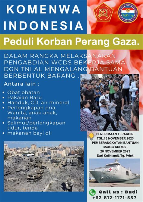 Komenwa Indonesia Peduli Korban Konfik Gaza Majalah Ceo Indonesia