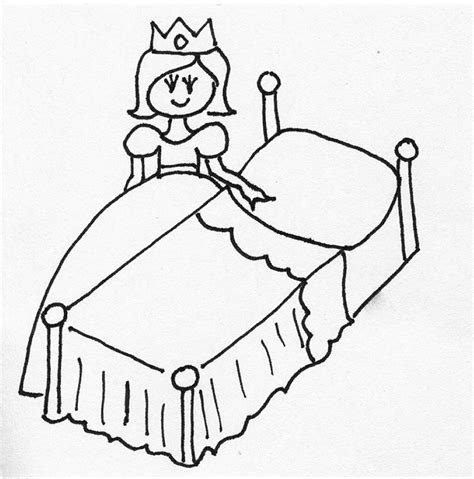 Bed Black And White Cartoon Clip Art Library