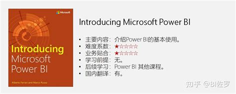我想系统地学习微软的powerbi 有没有好的书籍推荐？ 知乎
