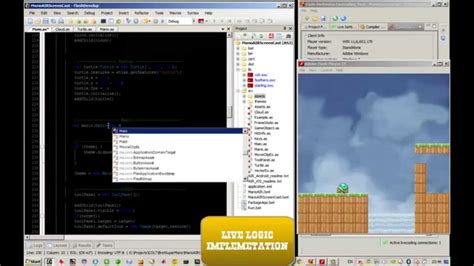 colt adobe flash live codding tool starling feathers 2d game as3