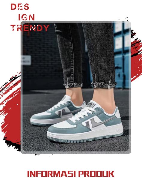 Promo Sepatu Pria Keren Terbaru Sepatu Kets Sporty Sneakers Putih