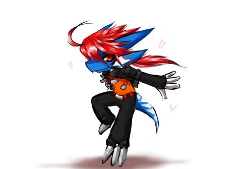 Furrybooru Agitype01 Belt Chibi Dragon Hair Jacket Male Rakuo Red