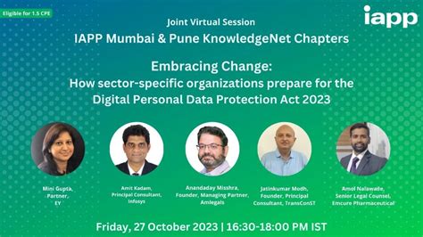 Speaking On Data Protection Regulation At Iapp Mumbai Anandaday Misshra Posted On The Topic