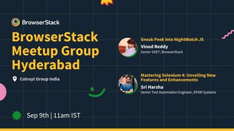 browserstack on linkedin meetup