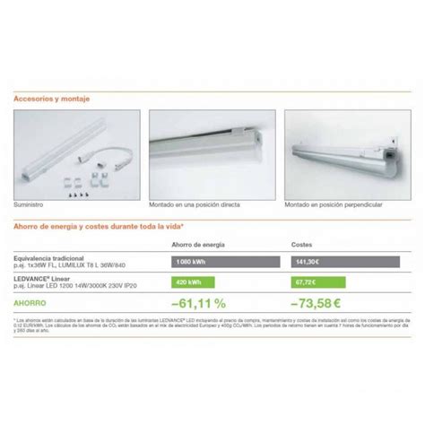 Osram Ledvance Linear 4w 30cm 450lm