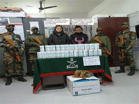 Assam Rifles Recover 98 000 Triprolidine Hcl And Pseudoephedrine Tablets Worth Rs 9 8 Crore In