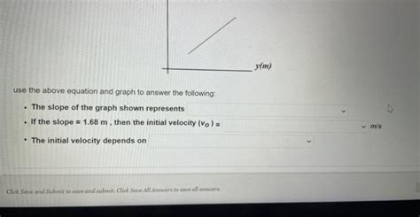 solved in the projectile experiment the relation between
