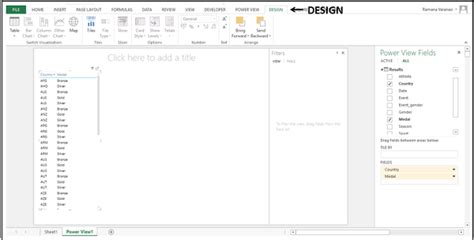 Excel Power View Sheet