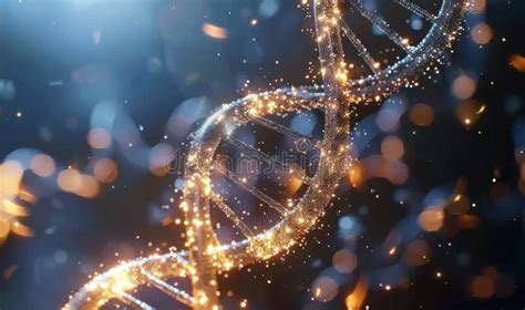 Dna Intertwined With Digital Elements Stock Illustration Illustration