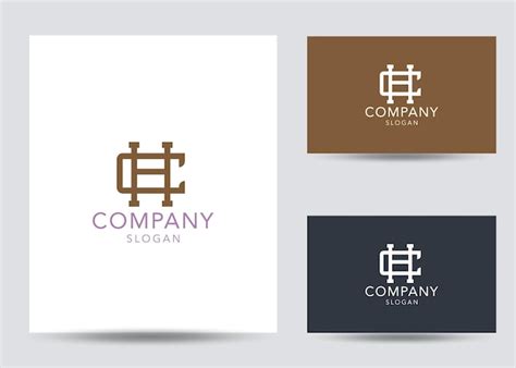 Premium Vector Modern Monogram Initial Letter Hc Logo Template