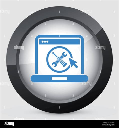 Computer Setting Icon Stock Vector Image And Art Alamy