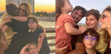 Claudia Leitte posa seus 3 filhos e marido em rara aparição