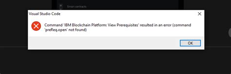 Unable To Add New Fabric Environment Ibm Block Chain Platform Vs Code Extension Not Working